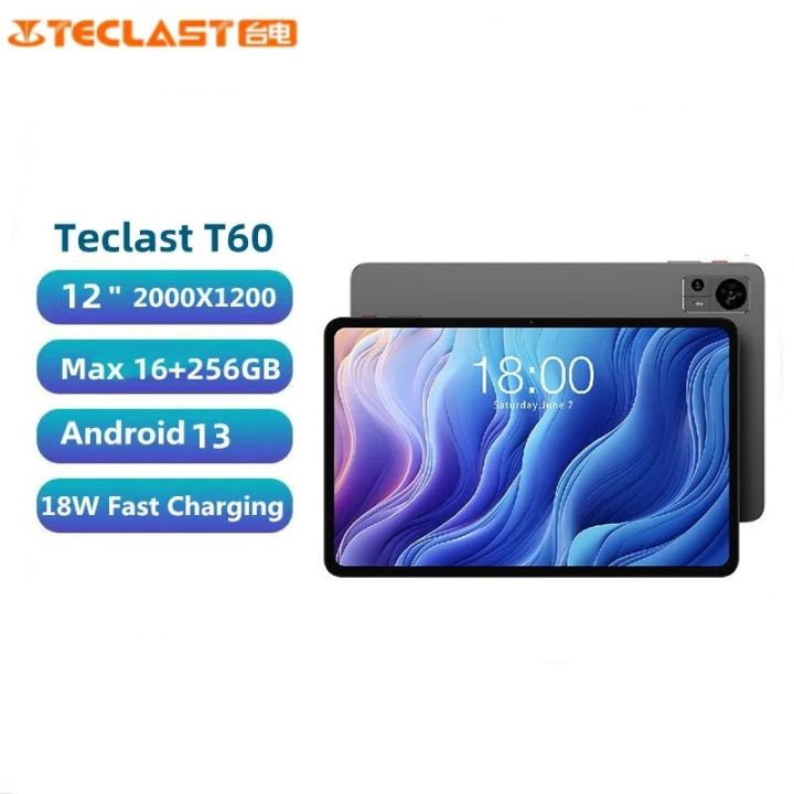 Teclast T60 12''Tablet PC 8GB 256GB Unisoc T620 Android14 Widevine L1 ...