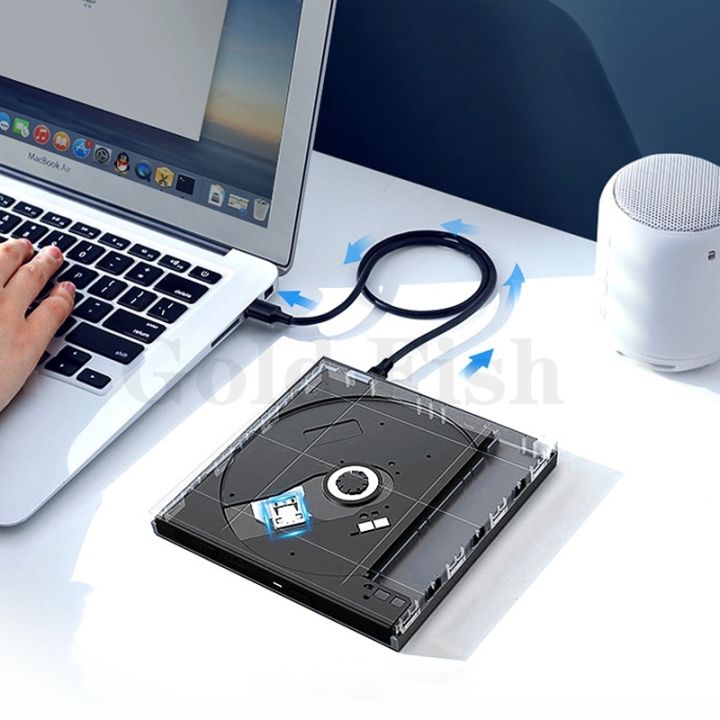 External DVD Optical Drive USB2.0 CD/DVD-ROM CD Player Reader Recorder ...
