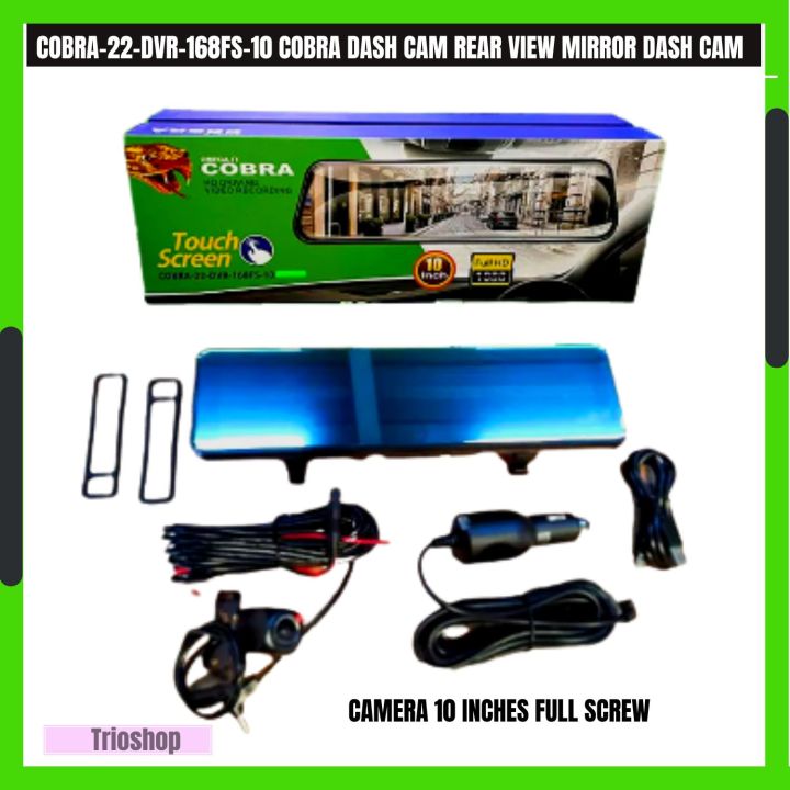 COBRA-22-DVR-168FS-10 COBRA DASH CAM REAR VIEW MIRROR DASH CAMERA 10 ...
