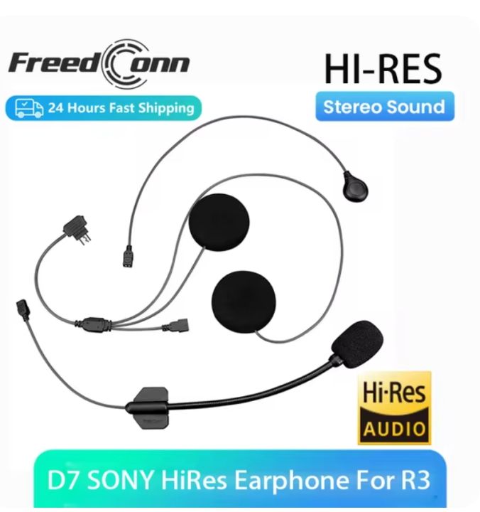 Original Freedconn R3/FX Pro Motorcycle Intercome D7 HI-RES Earphone ...