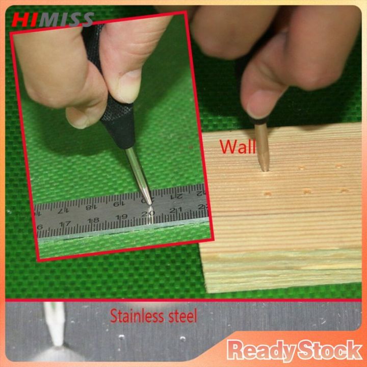 HIMISS 5 Inch Automatic Center Pin Punch Spring Loaded Marking Starting ...