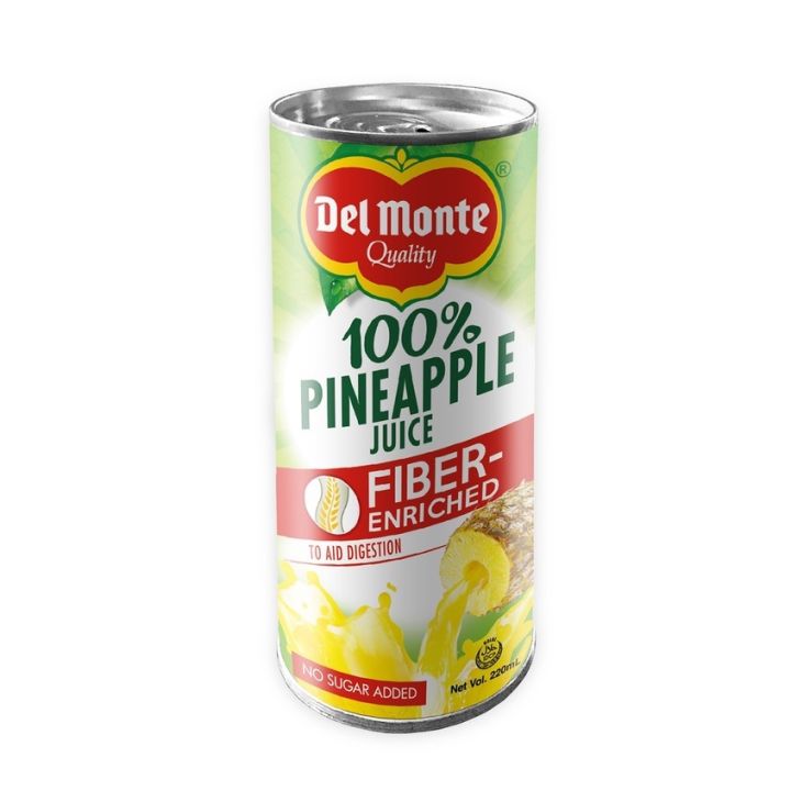 Del Monte Pineapple Juice Fiber Enriched 220ml Lazada Ph