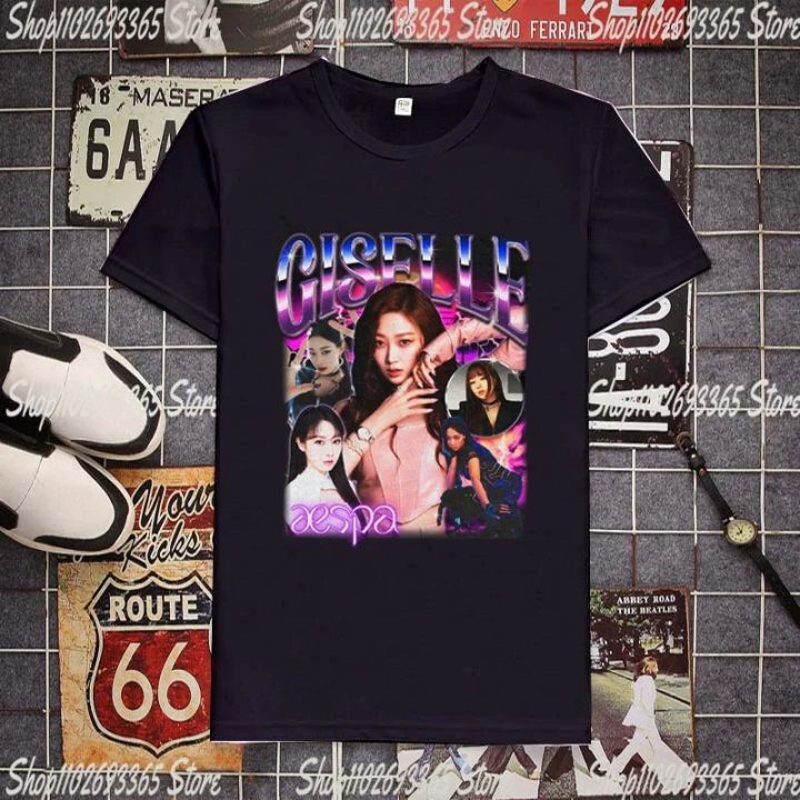 Aespa Karina Retro 90s Bootleg Tee - Aespa Shirt Kpop gift for her or ...