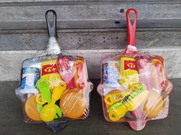 LJE Frying pan fast food toy set | Lazada PH