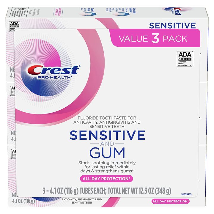 Crest Pro-Health Gum and Sensitivity, Sensitive Toothpaste, All-Day ...