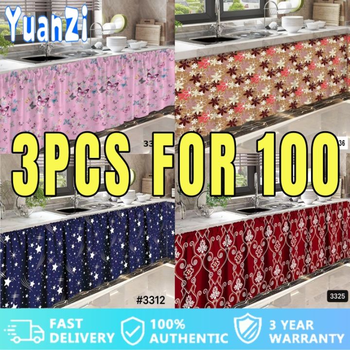 Curtain 3 For 100 Makapal Lababo Kitchen Curtain Kurtina Sale Free ...