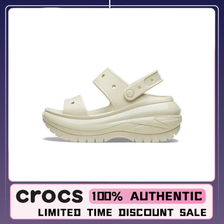 SPORTS SANDALS Crocs " Beige " 100% AUTHENTIC 207989 - 2Y2 LIMITED TIME ...