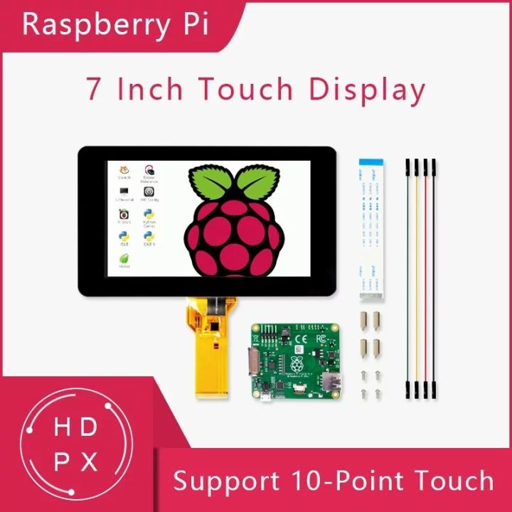 Official Raspberry Pi LCD 7" Capasitive Touch Screen Display Monitor | Lazada Indonesia