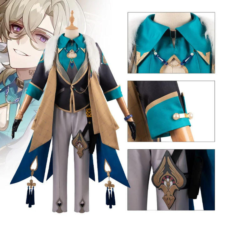 Trò chơi honkai Sao đường sắt Aventurine cosplay trang phục bên phù hợp ...