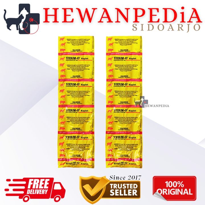 VERM O 10 KAPLET SANBE - Obat Cacing Kambing Domba Babi Sapi Kerbau ...