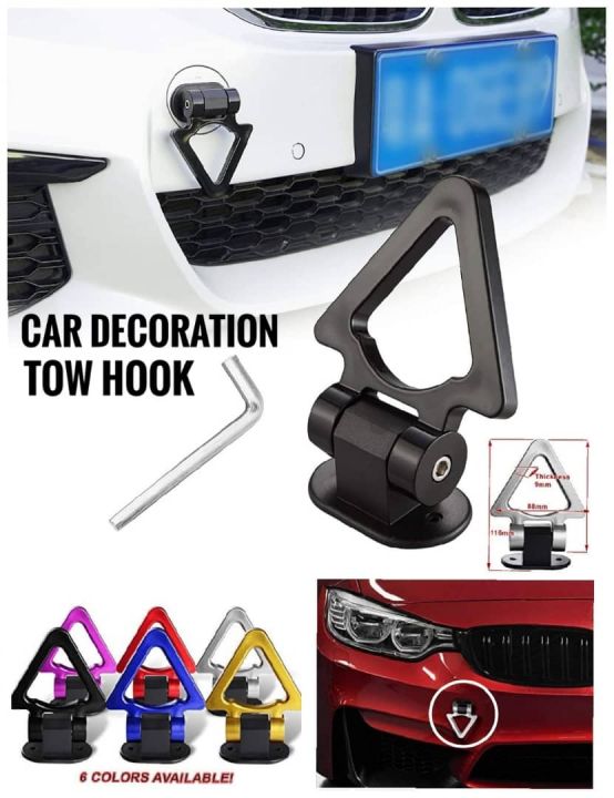 Car Tow Hook Car Bumper Hook Tow Triangle Ring Towing Bars Car Bumper ...