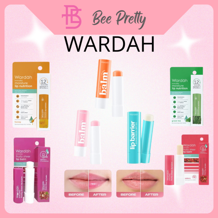 WARDAH ALL VARIAN LIPBALM | FRUITY SHEER LIPBALM | HYDRA BALM | LIP ...