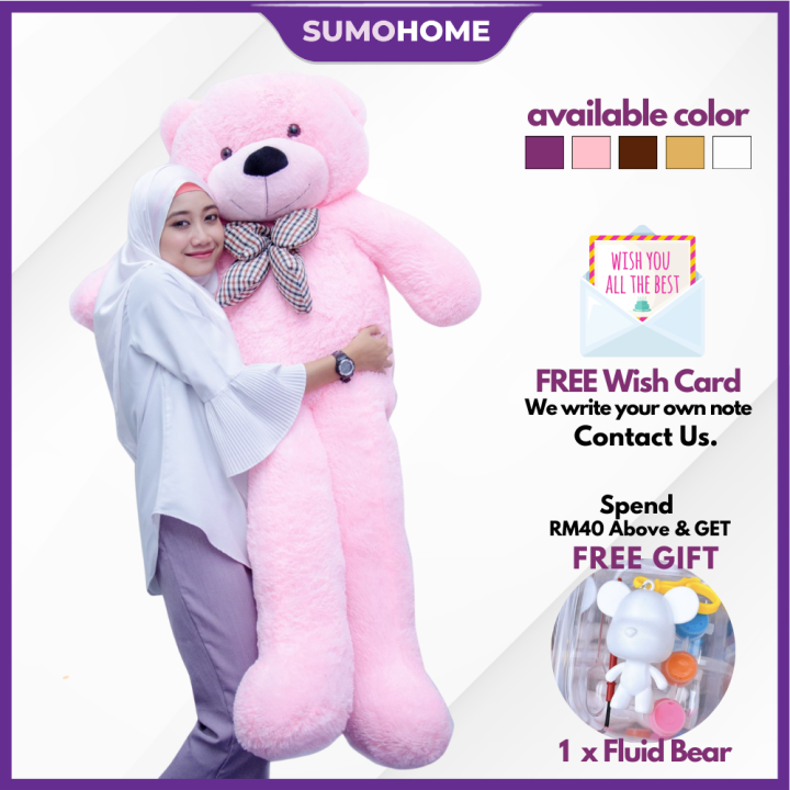 160cm Big Teddy Bear Extra Size Kids Doll Anak Patung Beruang Animal ...