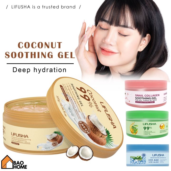 BAO HOME LIFUSHA 99% Soothing Gel Hydrating Moisturizer Refreshing ...