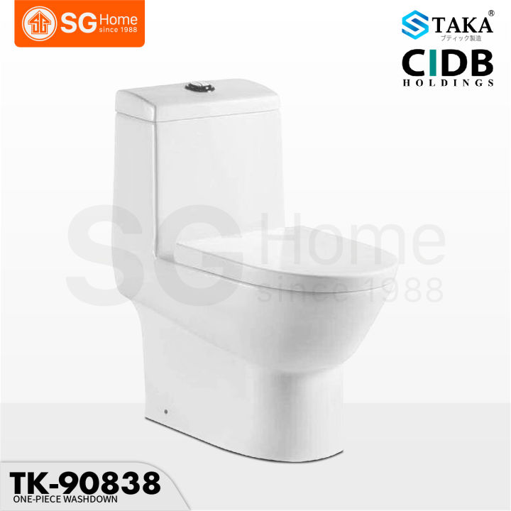 Taka TK-90838 Single Piece Washdown Closet Set Toilet Set | Lazada
