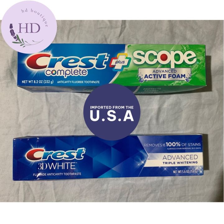 Crest Complete Active Foam Crest 3D White Advanced Whitening Toothpaste ...