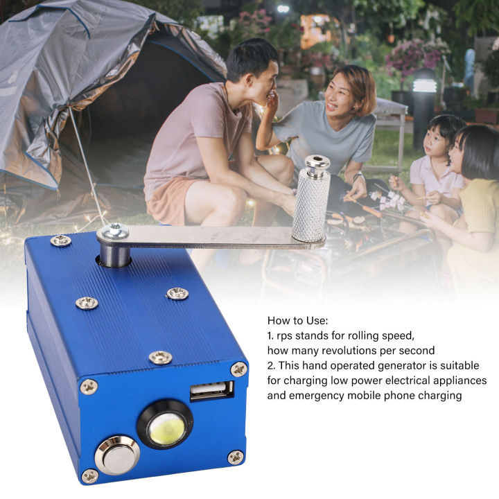 Hand Generator Brushless DC Motor Portable Hand Generator Phone Charger ...