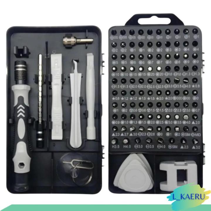 Obeng Set 115 in 1 Obeng Multifungsi Service HP Laptop Kamera dengan ...