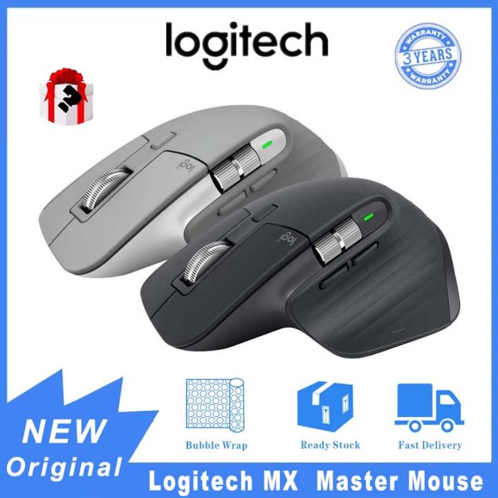 【3-Year Warranty】Logitech MX Master 3 Wireless Bluetooth Office Mouse ...
