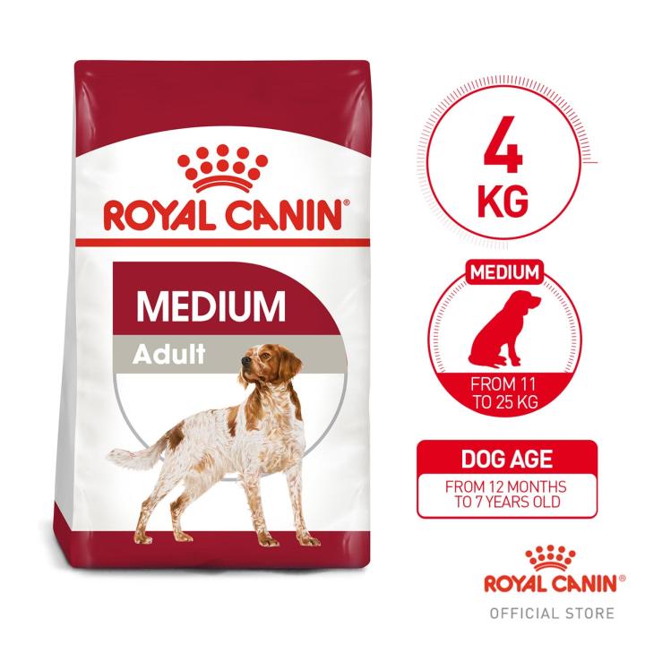 Royal Canin Medium Adult (4kg) Dry Dog Food - Size Health Nutrition | Lazada PH