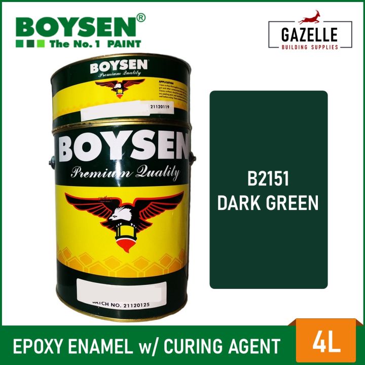 Boysen Epoxy Enamel Dark Green B2151 - 4L w/ Curing Agent | Lazada PH