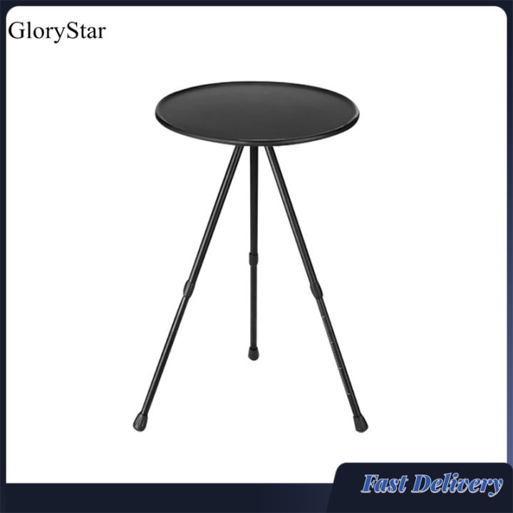 GloryStar Outdoor BBQ Table Aluminum Table Round Portable Tables ...