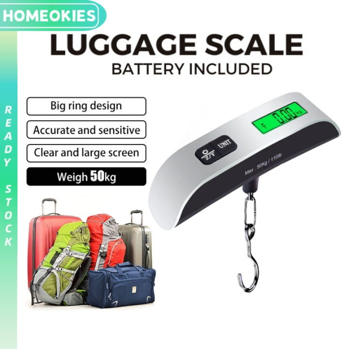 Digital Luggage Scale 50KG/110LB Portable Electronic Scale LCD Travel ... Digital Luggage Scale 50KG/110LB Portable Electronic Scale LCD Travel ...