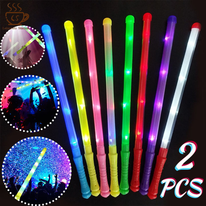 Reusable Colorful Flashing Glow Stick Wedding Party Concert Luminous ...