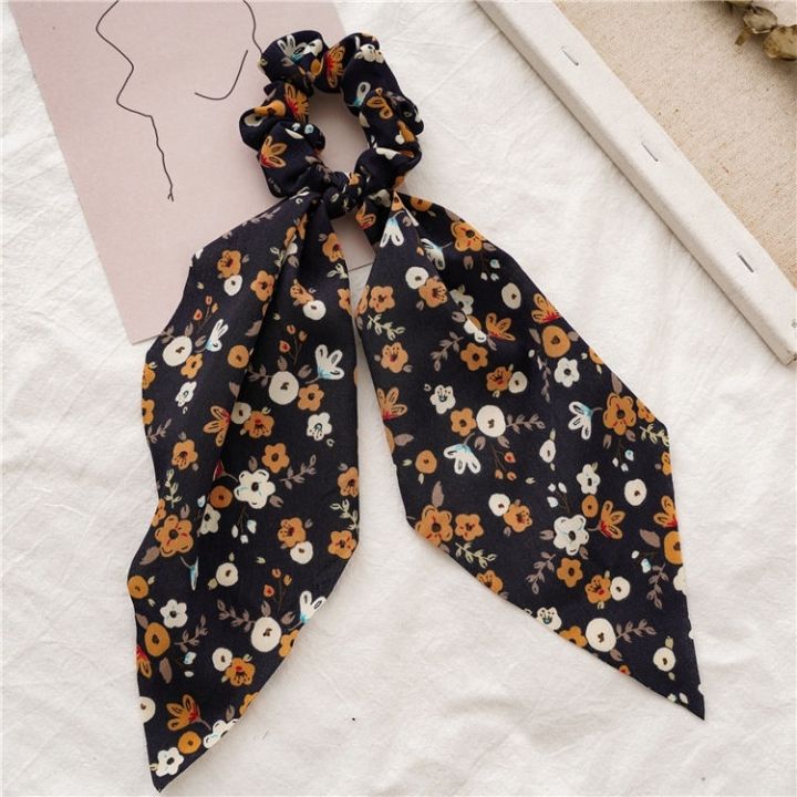 【Must-Have Accessories】 Hair Ribbon Floral Retro Hair Band Hair Loop ...