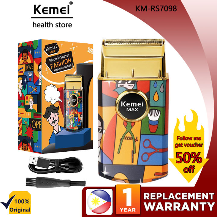 Kemei Shaver Professional Graffiti Electric Beard Trimmer Mini Electric ...