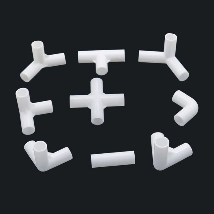10 pcs Inner 12mm Straight Elbow 4-Way T Connector Multi-angle 3-Way ...