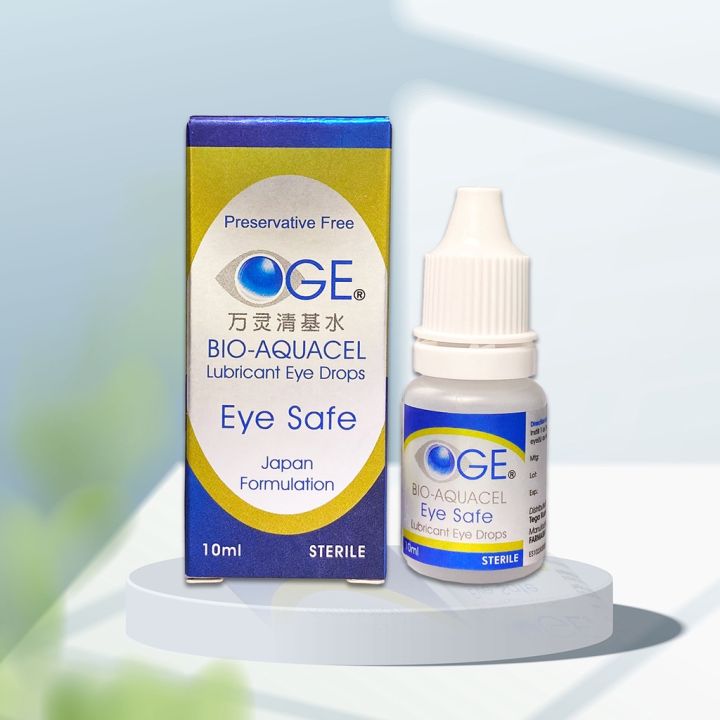 Original Bio-Aquacel Eye Safe (10ml) Sterile Lubricated Eye drop OGE ...