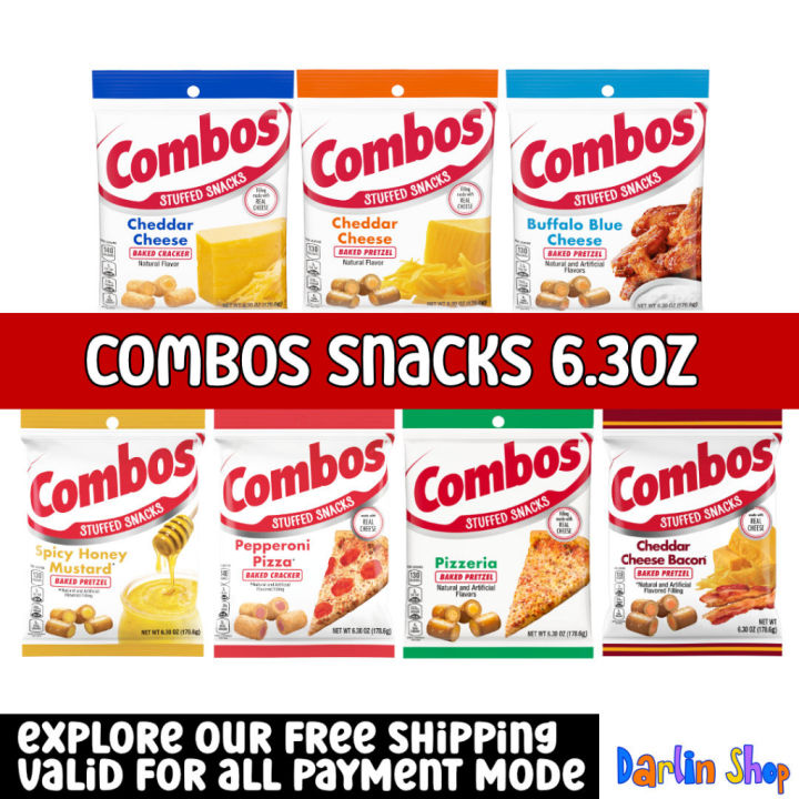 COMBOS snacks, Cheddar / Pepperoni / Buffalo Blue, 6.3oz (Pls See Best ...