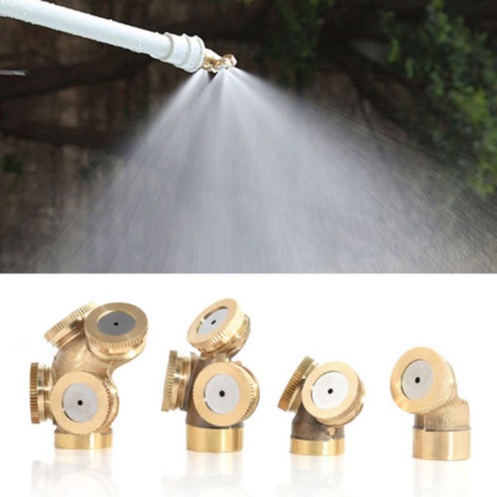 【MOREFINE】 Brass Nozzles Drip Irrigation Spray Nozzle Garden Gold ...