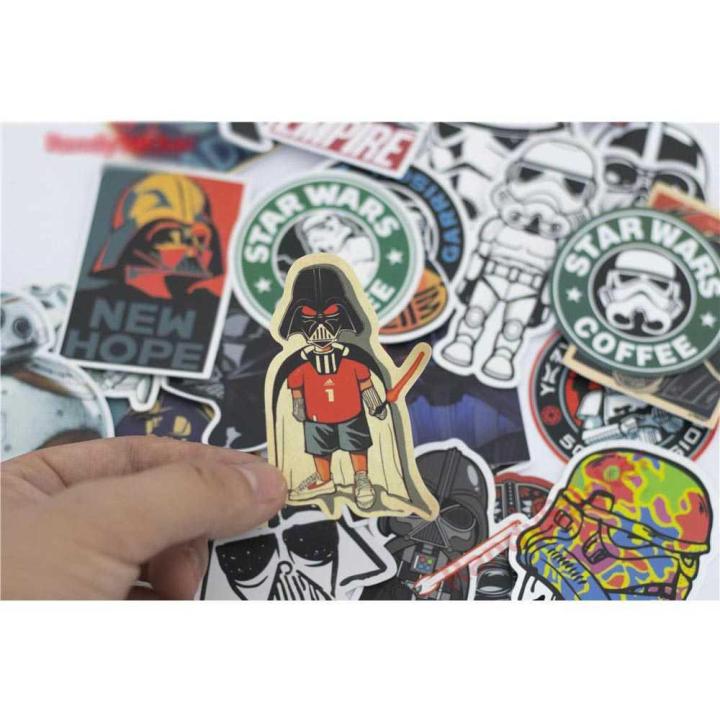 Stiker Tempel Star Wars 25 PCS Tempelan Unik Starwars Cute Design ...