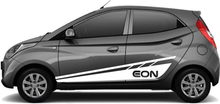 Hyundai EON White Linear Decal design Cut Out Vinyl Sticker | Lazada PH