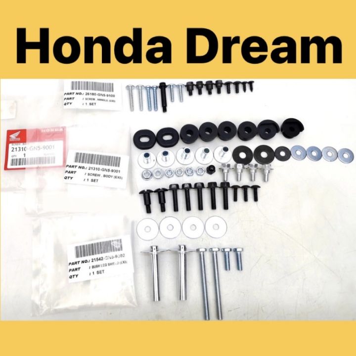 Body Cover Screw Complete Full Set Honda EX5 Dream EX5 Washer Skru ...