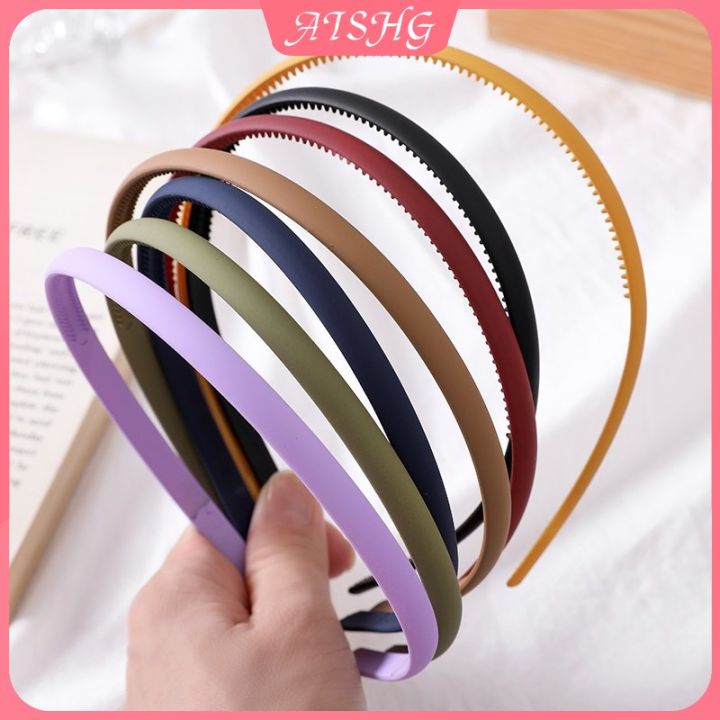 AISHGFrosted Morandi Color Thin Side Hair Band Korean Version Ins Wild ...
