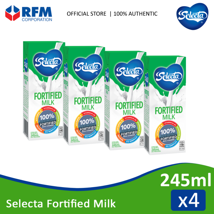 Selecta Fortified Milk 245ML - Set of 4s | Lazada PH