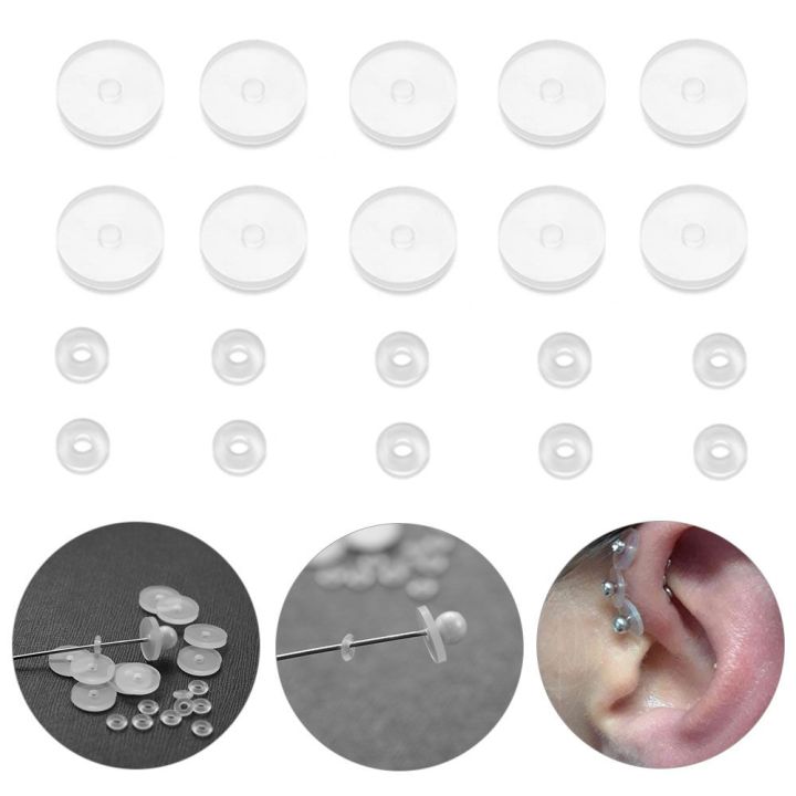 10PCs or 20PCs Piercing Healing Silicone Discs Anti Hyperplasia Anti ...