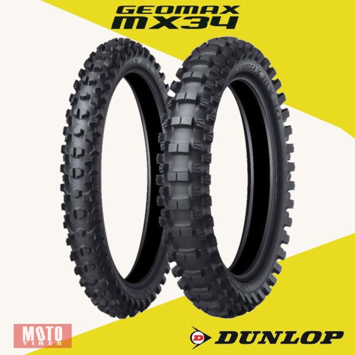 [NEW] ยางวิบาก Dunlop Geomax MX34 (Medium-Soft) | Lazada.co.th