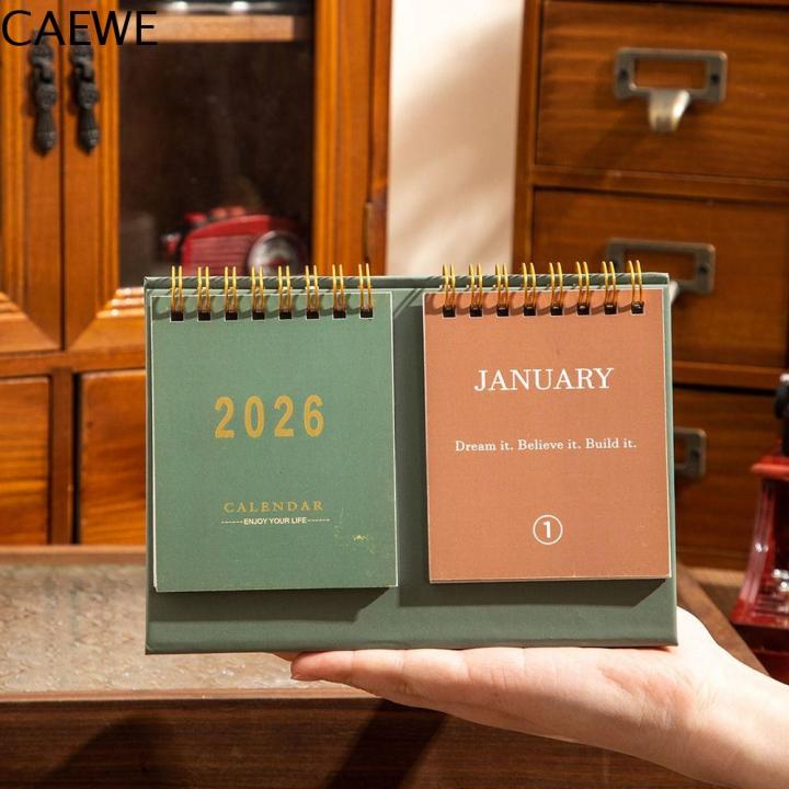 CAEWE Double Sides 2026 Calendar Minimalist Design Spiral Binding Memo ...