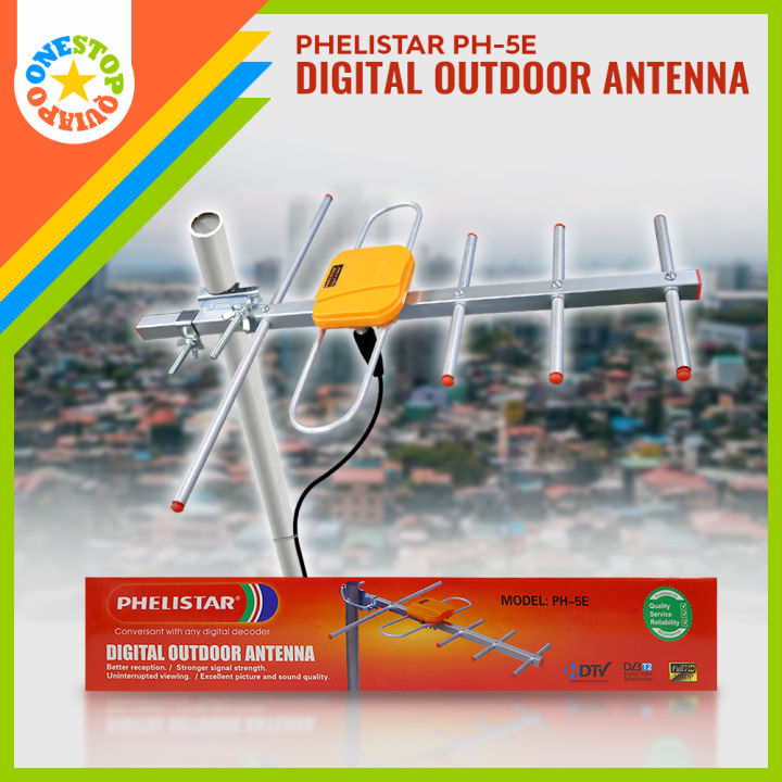 OSQ Phelistar HD Digital TV Outdoor Antenna Model PH-5E KN | Lazada PH