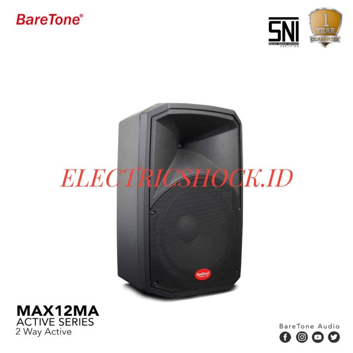 SPEAKER AKTIF BARETONE MAX 12MA / BARETONE MAX 12 MA (12INC)1SET(2PC ...