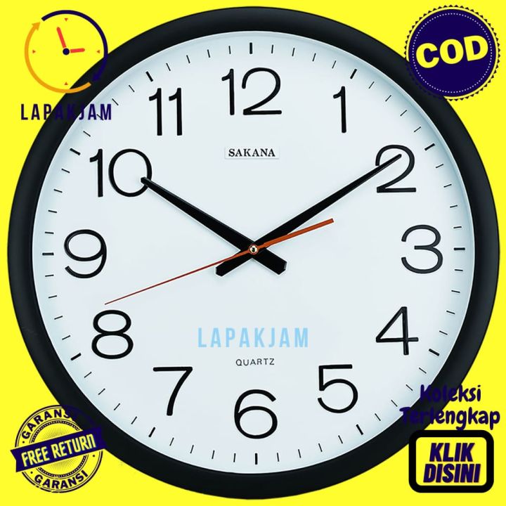 Jam Dinding Quartz Merk Sakana Kode 411 Best Seller & Awet | Lazada ...