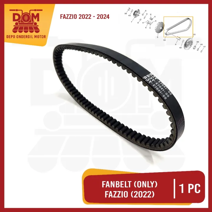 Fanbelt Only FAZZIO 125 2022 (TOKAIDO) Ban Penggerak Tali Kipas Fan Van ...