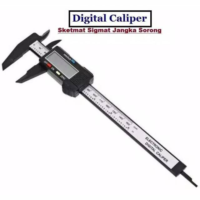 Kaliper 150mm Jangka Sorong Sketmat Sigmat Digital Vernier Caliper Jangka Sorong Digital Jangka ...