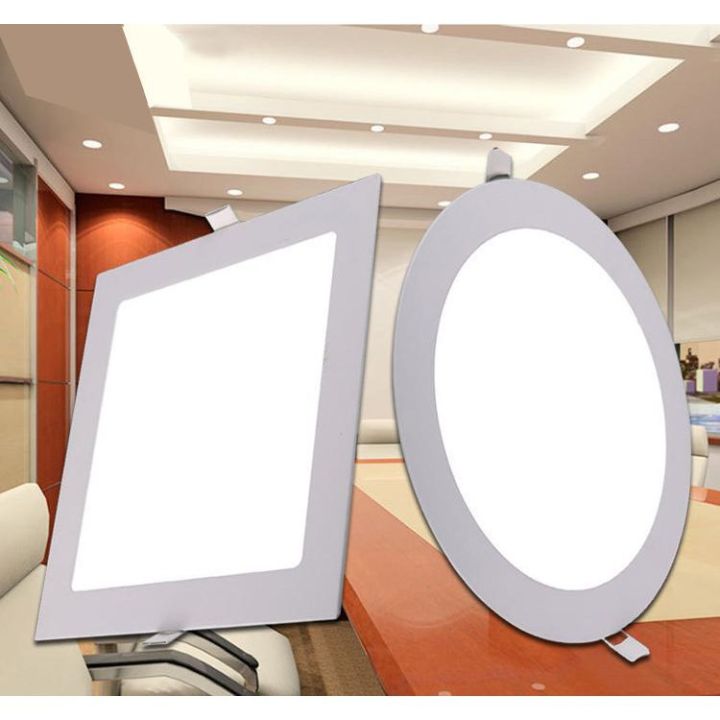 Panel LED Downlight Round / Square Ceiling Ceiling Light | Lazada PH