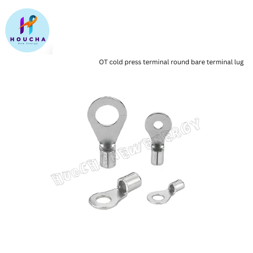 OT cold press terminal round bare terminal lug connector copper press ...
