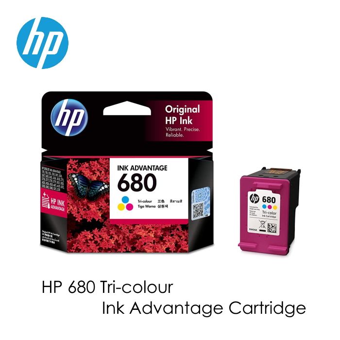 HP 680 Tri-colour Color Original Ink Advantage Cartridges (F6V26AA ...